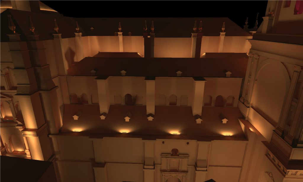 Obras de iluminación artística del exterior de la Santa Iglesia Catedral Metropolitana de la ...